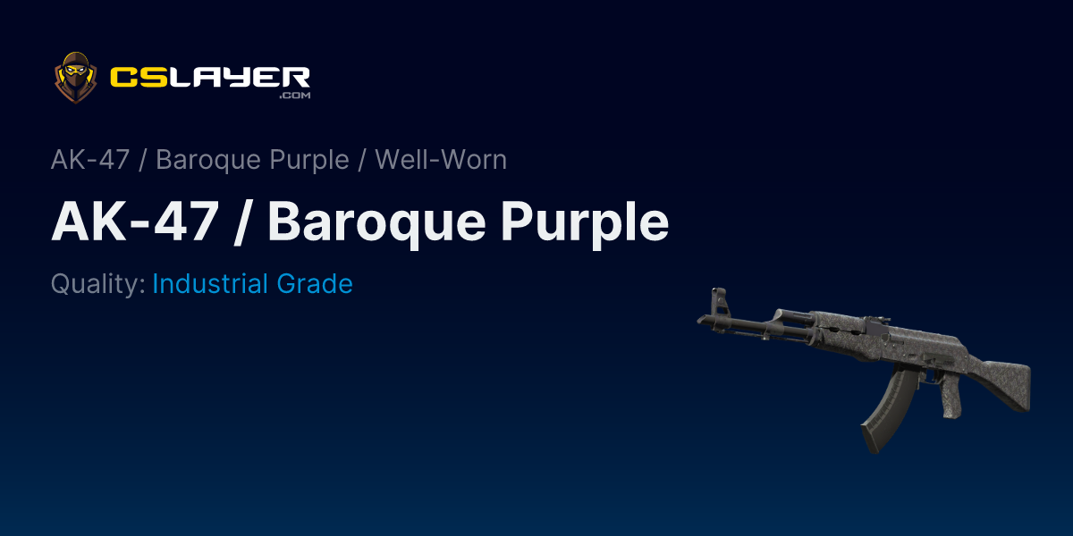 CSLayer - AK-47 | Baroque Purple (Well-Worn)