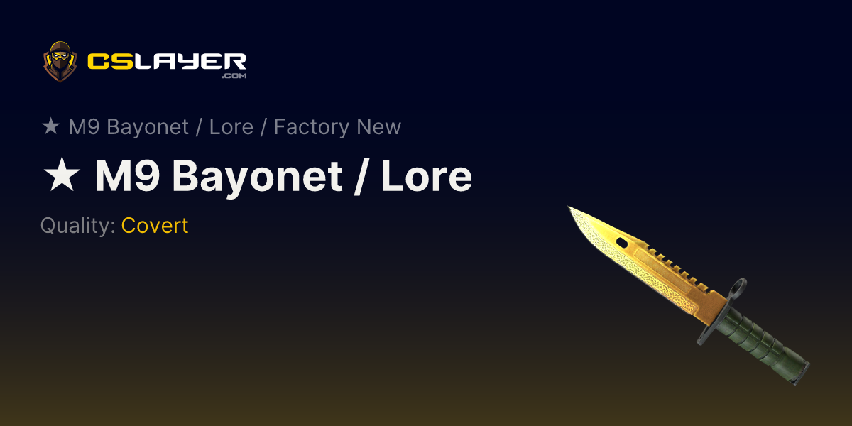 CSLayer - ★ M9 Bayonet | Lore (Factory New)