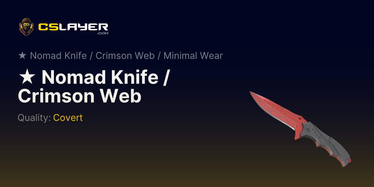 CSLayer - ★ Nomad Knife | Crimson Web (Minimal Wear)